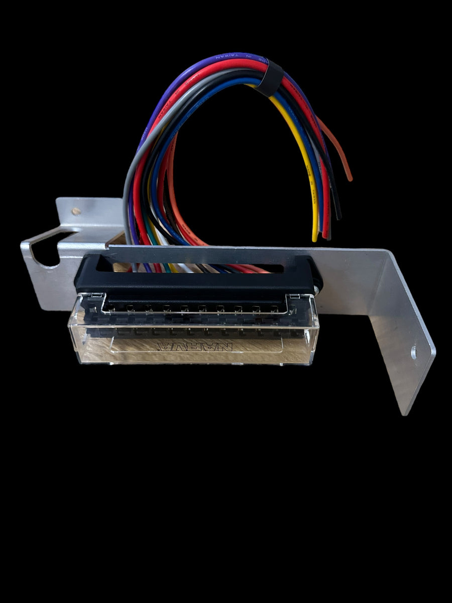 LC200 Engine bay fuse bracket mount & 12 way Pre-wired fuse block ...