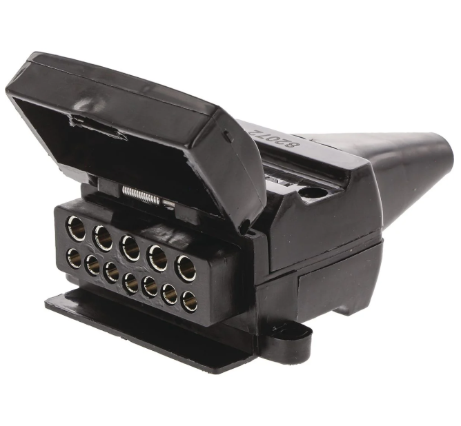 Narva Trailer Socket 12 Pin Flat, Plastic – Pinnacle4x4